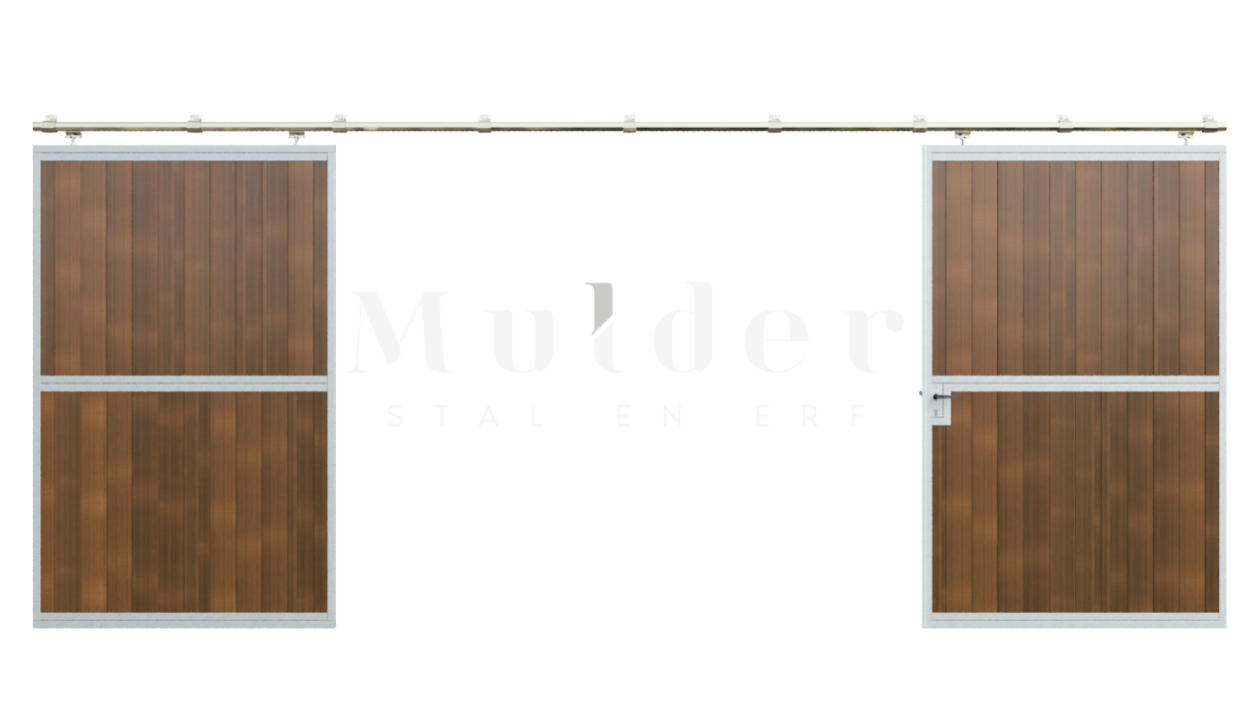 Doppelte Schiebetür vollständig geschlossen | Mulder Stall und Hof