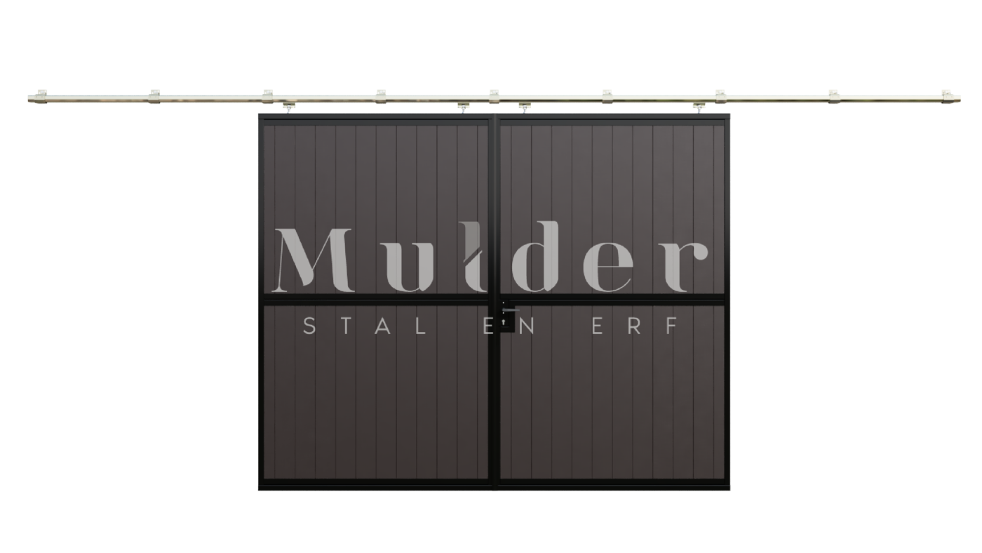 Doppelte Schiebetür vollständig geschlossen | Mulder Stall und Hof